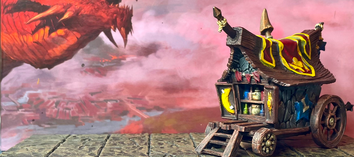 3DRPG: Cast n Play - Potion Cart | Resin Scatter Terrain | DnD TTRPG
