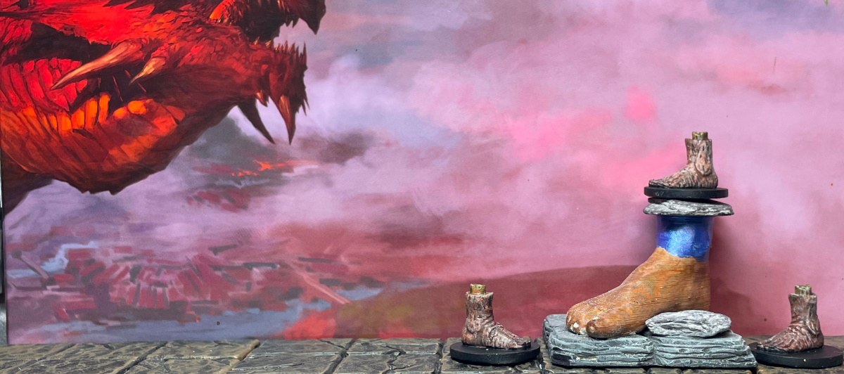 3DRPG: Schlossbauer - Stomping Foot | Resin Miniature | DnD 3D Print
