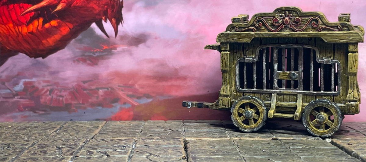 3DRPG: STL Miniatures - DnD Animal Tamer Wagon | Resin Scatter Terrain